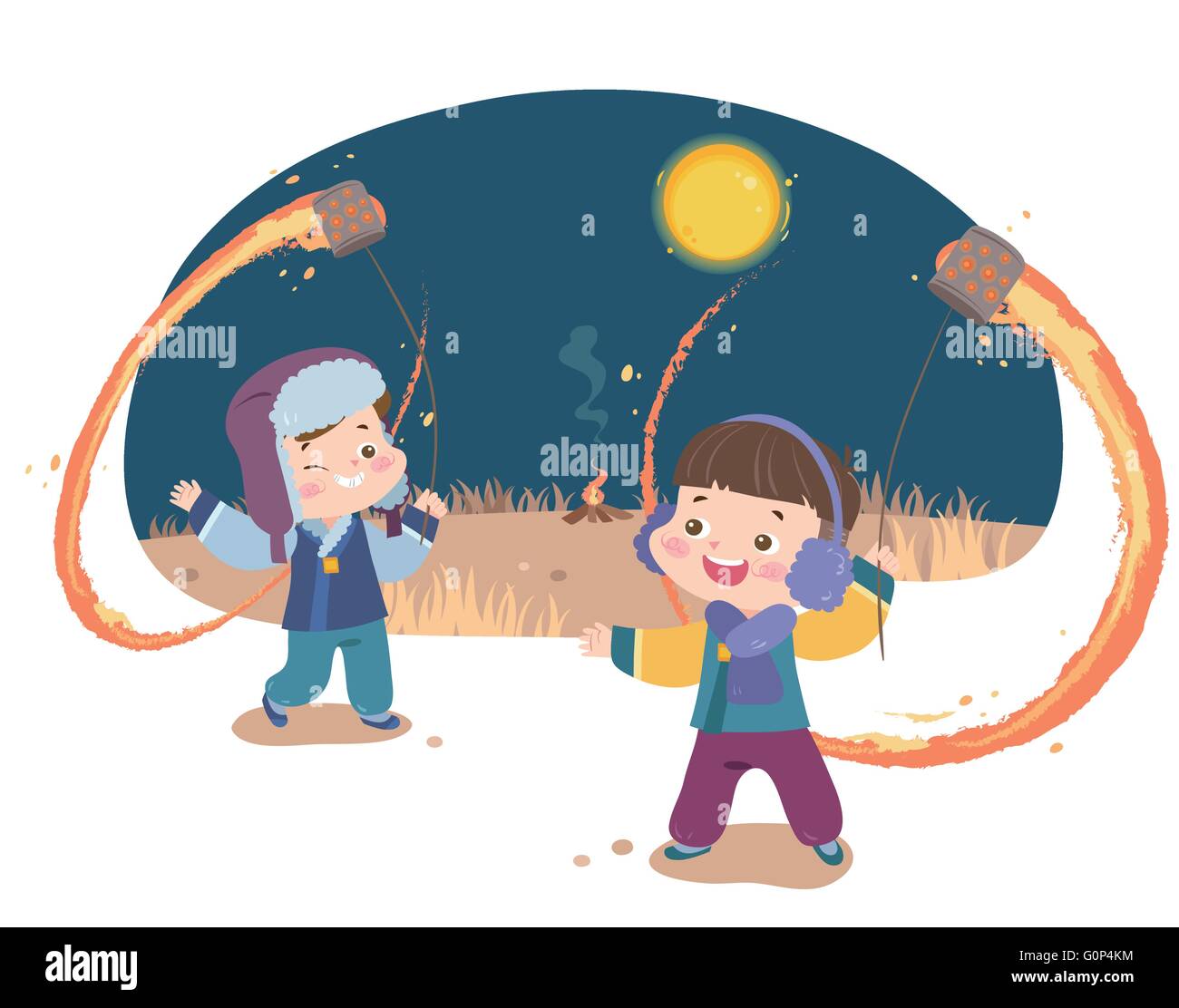 Korean traditional game Stock Vector Images - Alamy