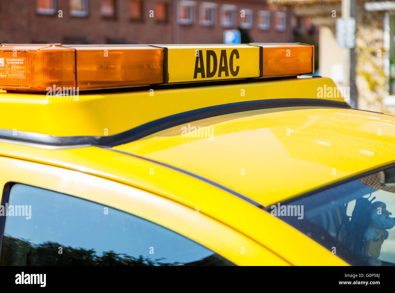 NEUBRANDENBURG/ GERMANY - 1 MAY 2016: an ADAC breakdown service car ...