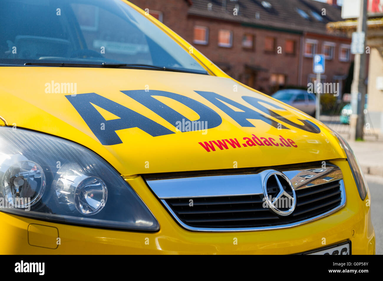NEUBRANDENBURG/ GERMANY - 1 MAY 2016: an ADAC breakdown service car ...
