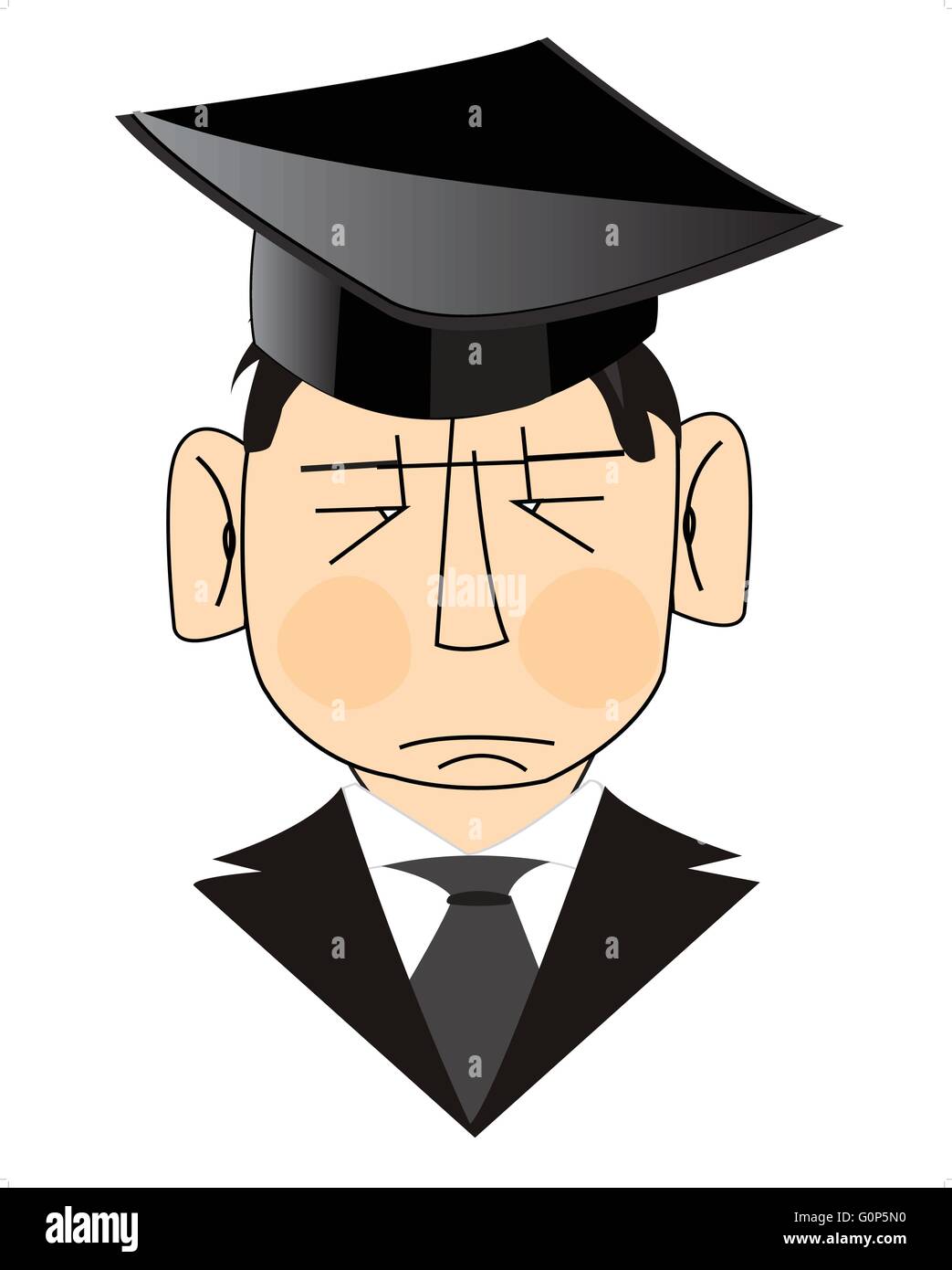 Icon men scientist in hat on white background Stock Vector Image & Art ...