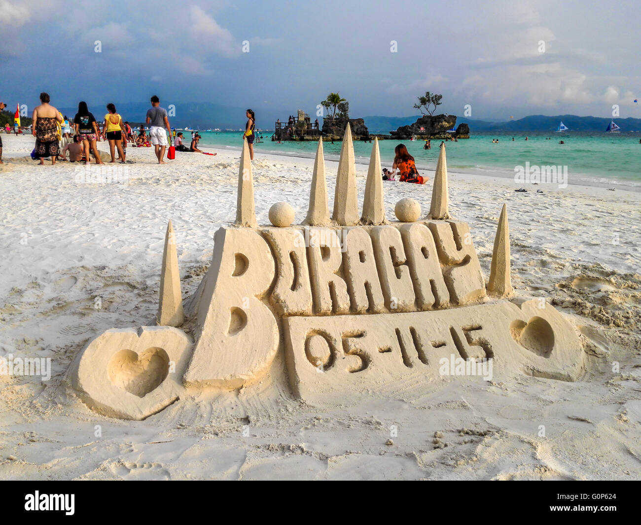 Philippines Boracay White Beach Stock Photo - Alamy