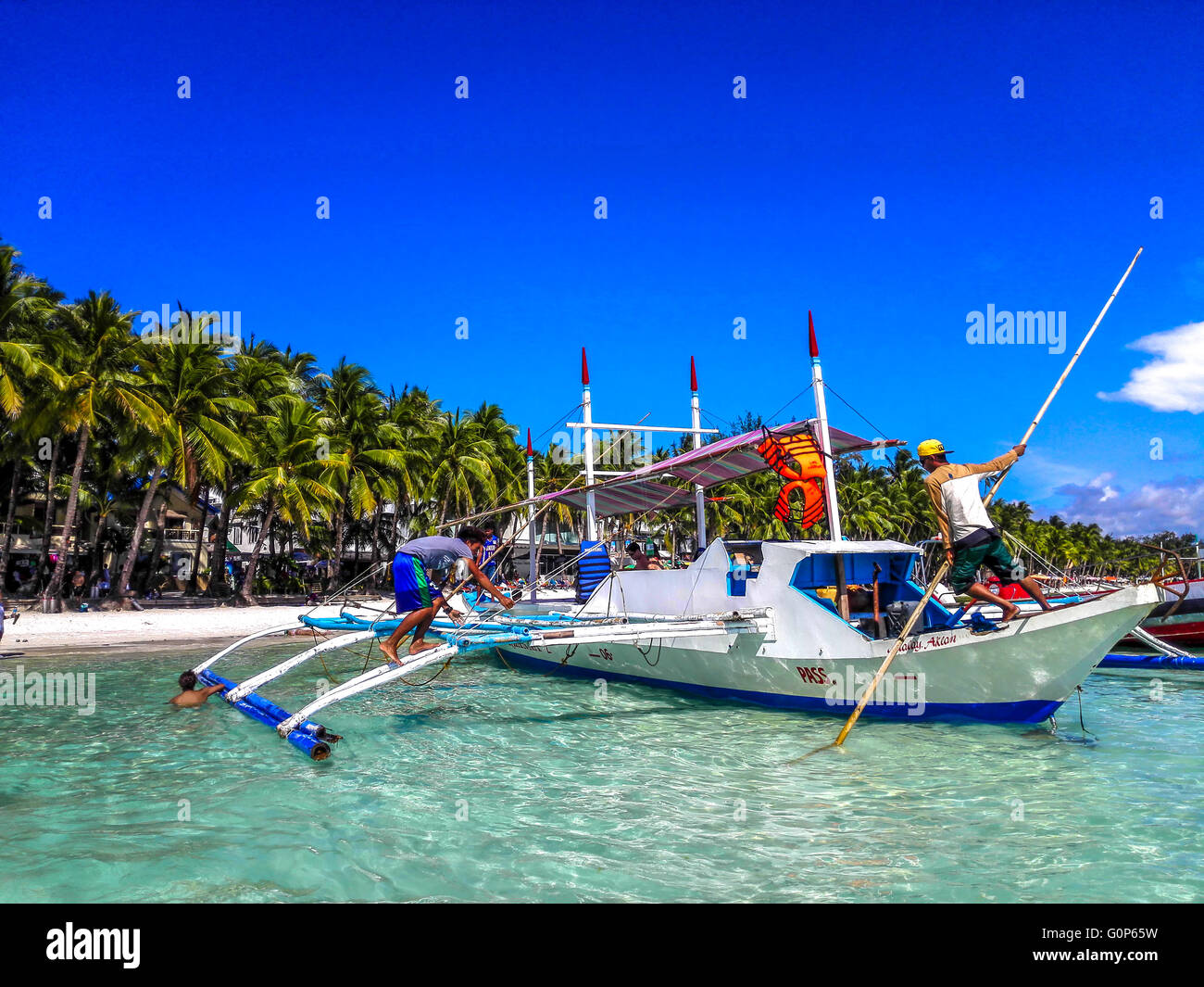 Philippines Boracay White Beach Stock Photo - Alamy