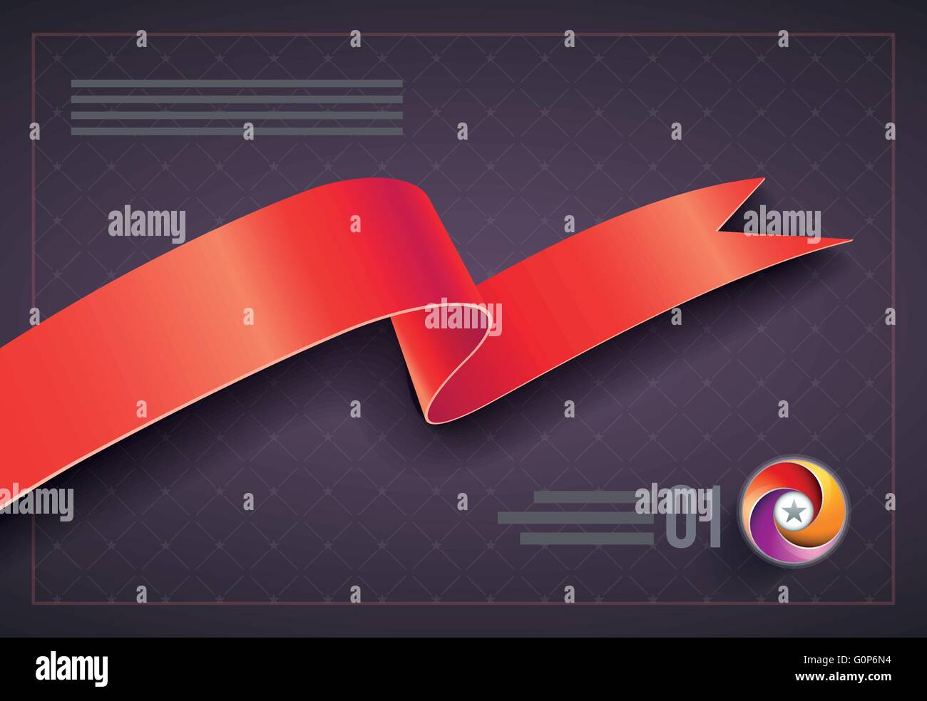 Ribbon design template. Vector design Stock Vector Image & Art - Alamy