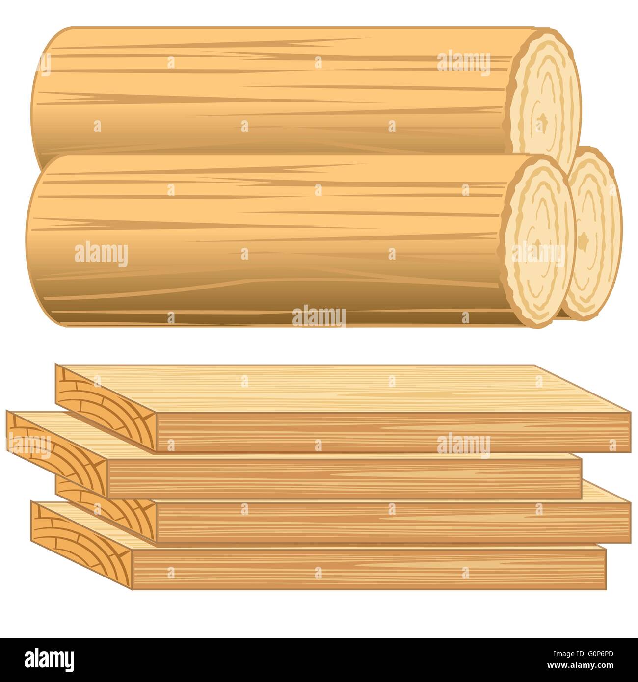 Log processing Stock Vector Images - Alamy