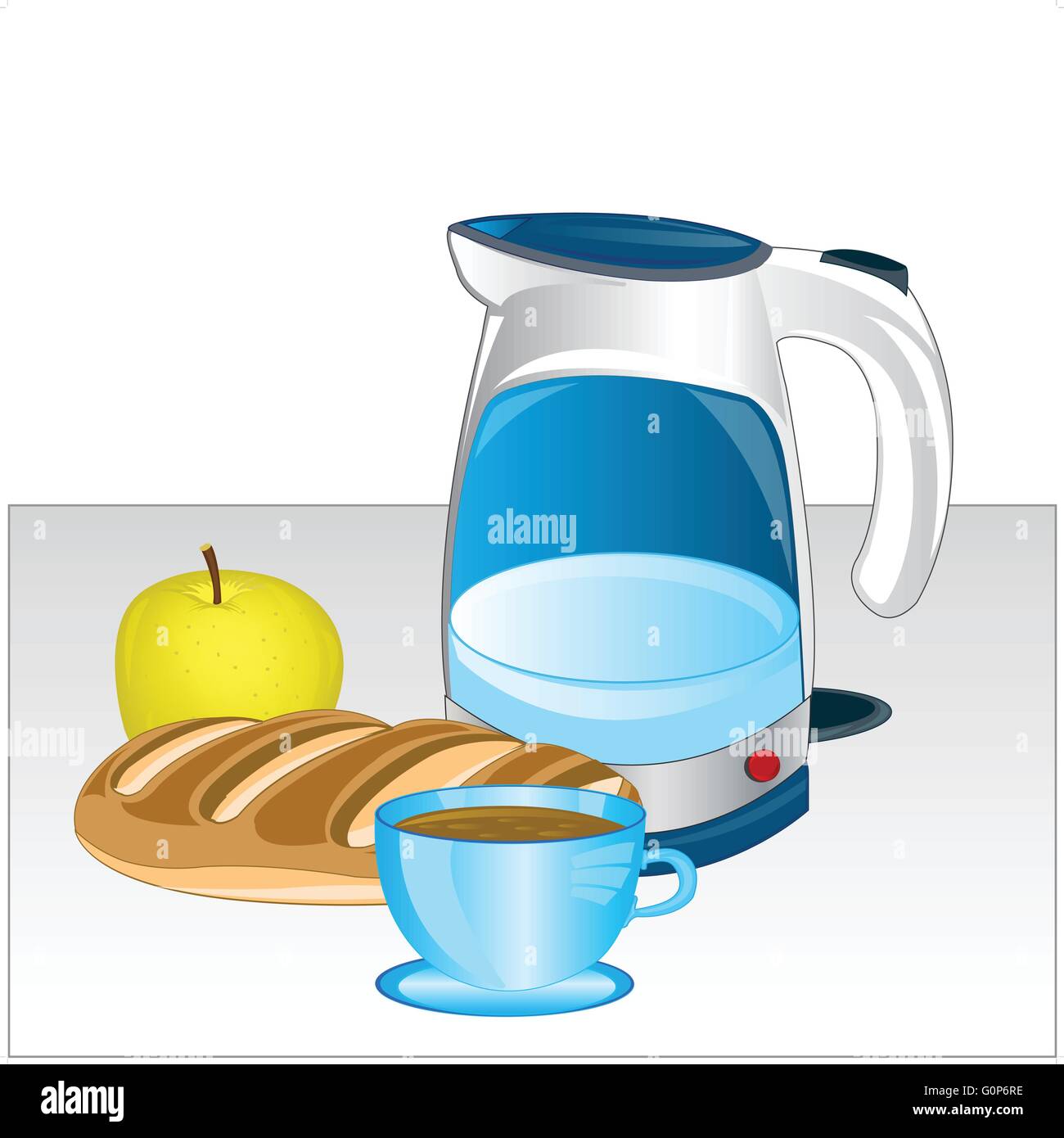 Food products bread water Stock Vector Images - Alamy