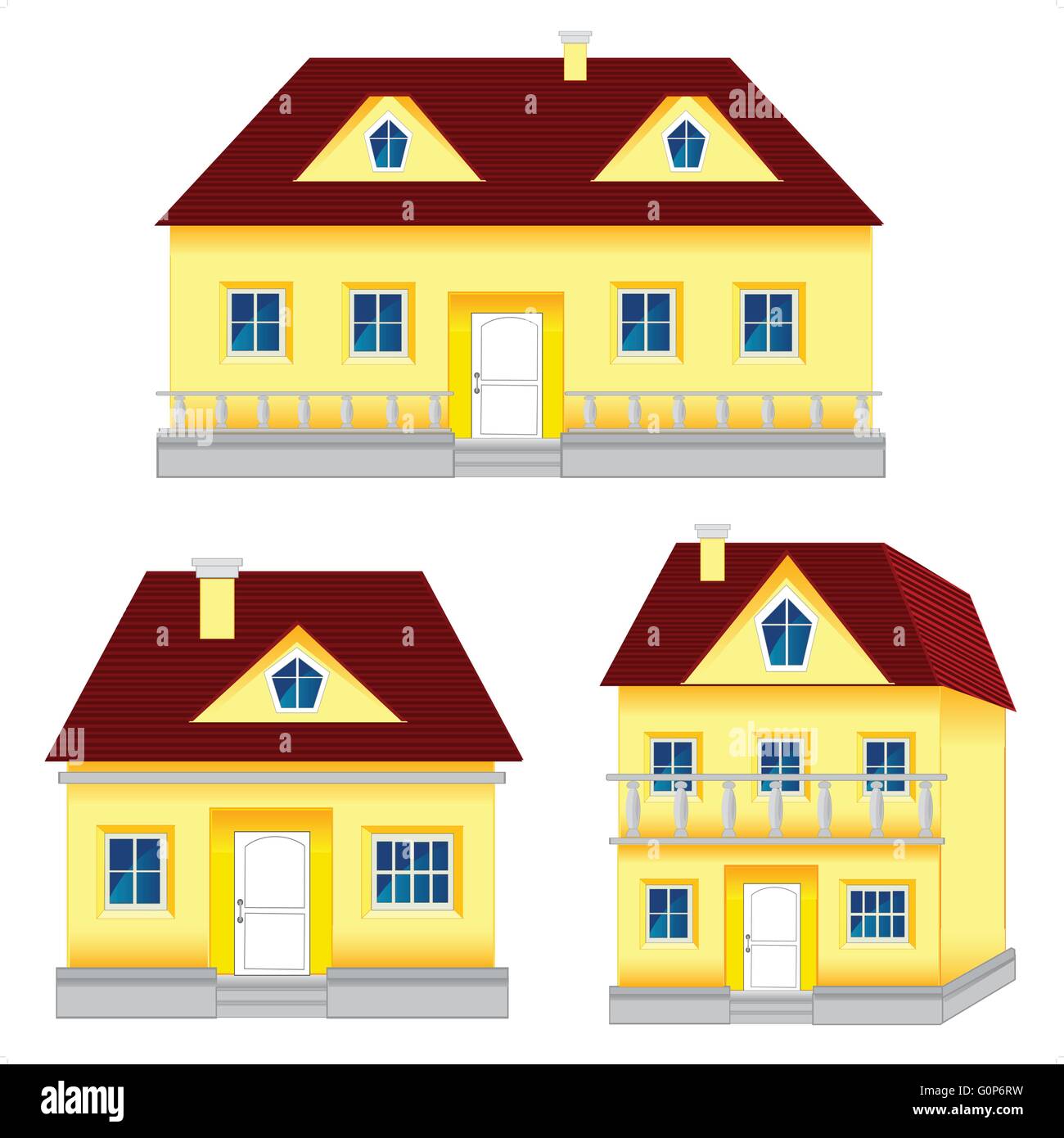 Insulated houses Stock Vector Images - Alamy
