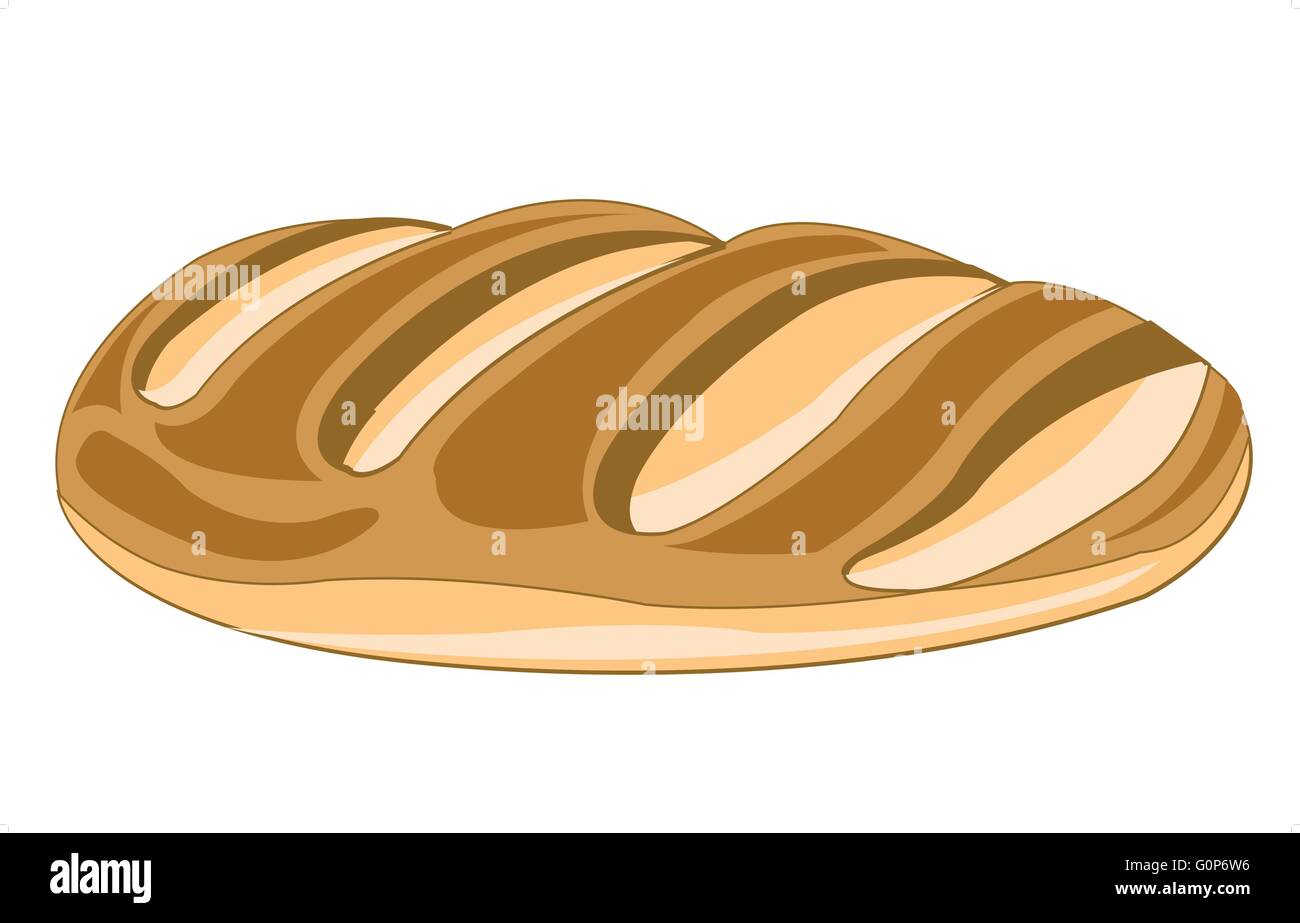 Long loaf of bread Stock Vector Image & Art - Alamy