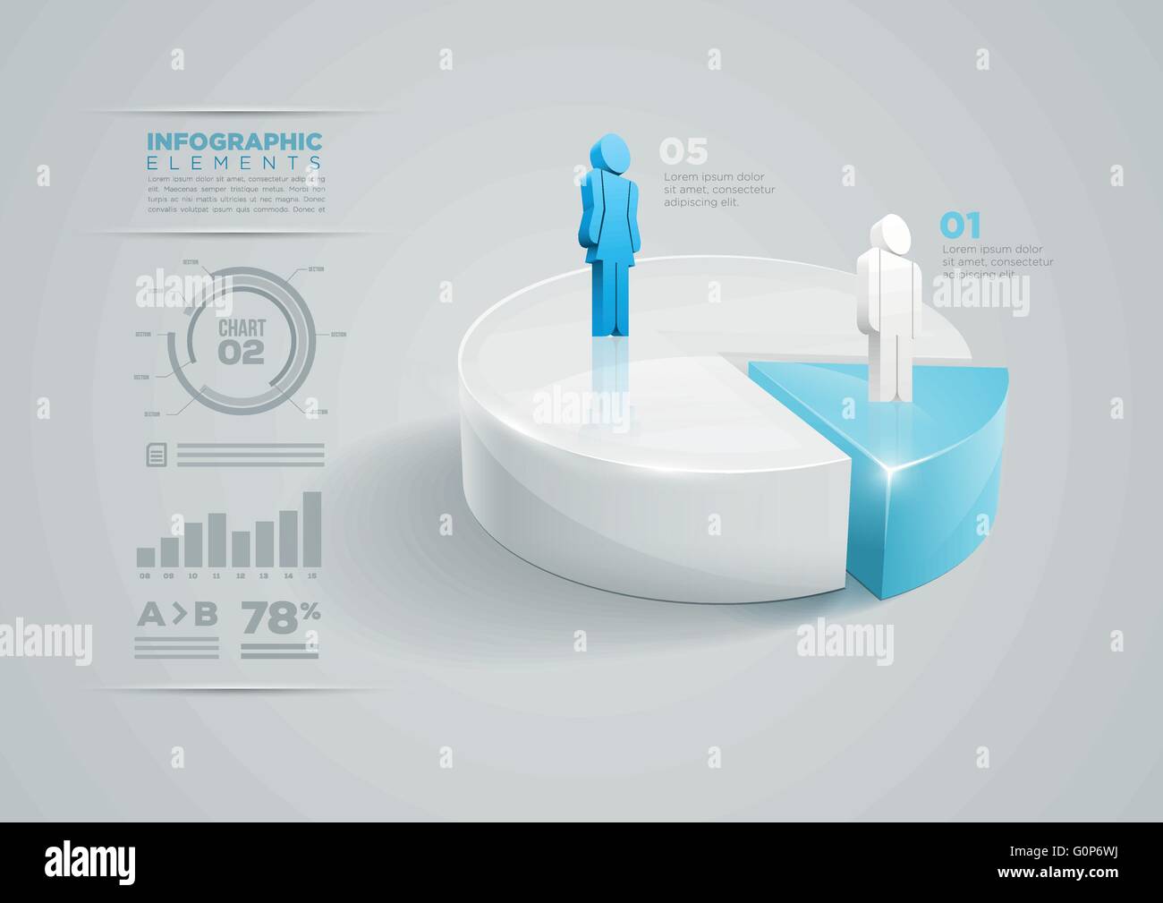 Pie chart icon commercial Stock Vector Images - Alamy