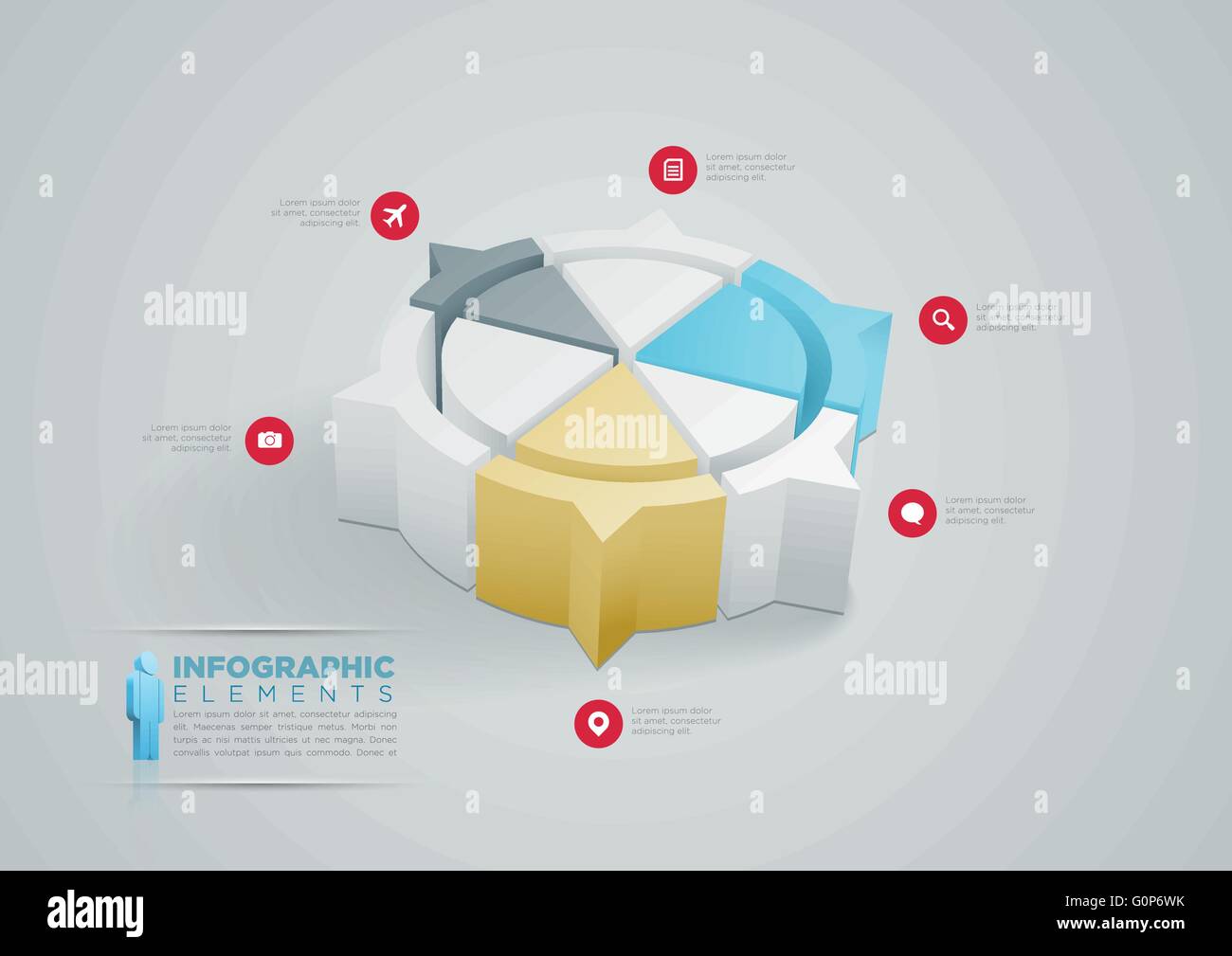 Vector pie chart infographic design template Stock Vector Image & Art ...