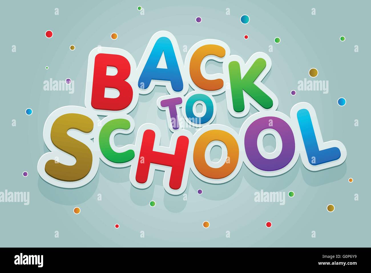 Vector multicolored "Back to School" text Stock Vector Image & Art - Alamy