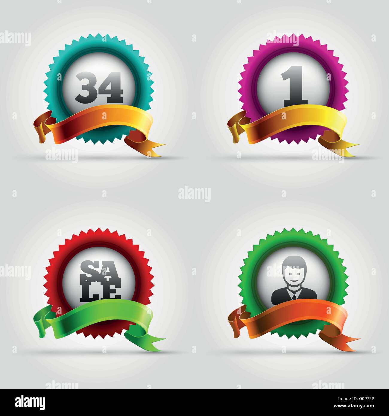 Badge collection hi-res stock photography and images - Alamy