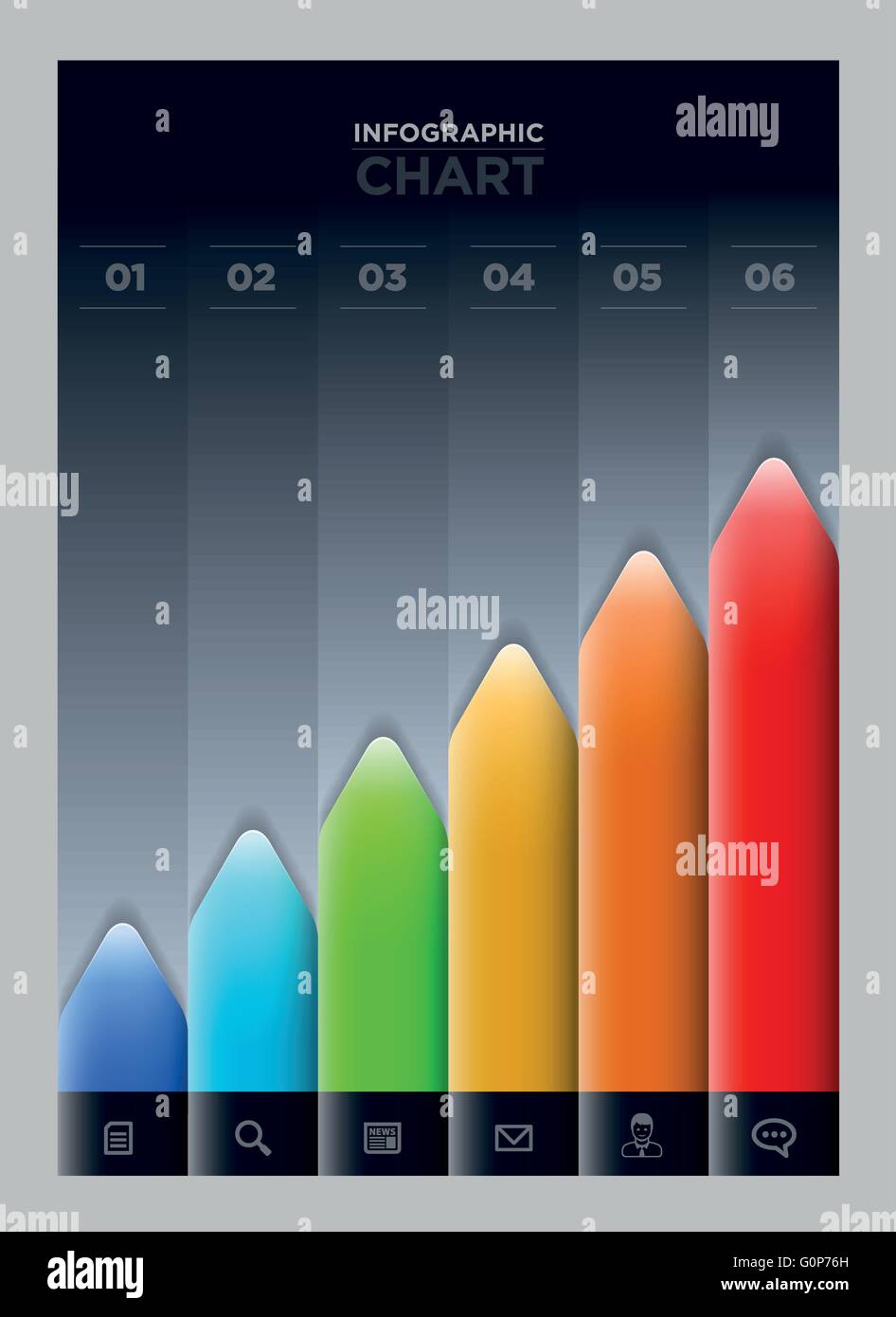 Vector graph bar chart Stock Vector Images - Alamy
