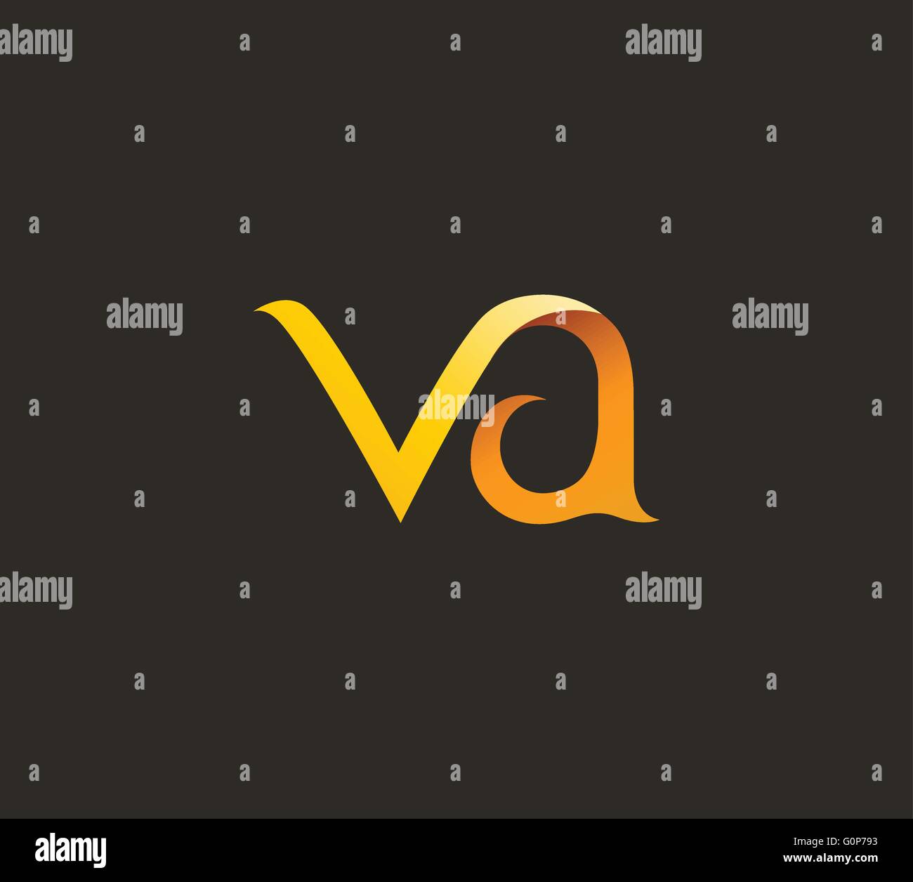 v a letter joint logo Stock Vector Image & Art - Alamy