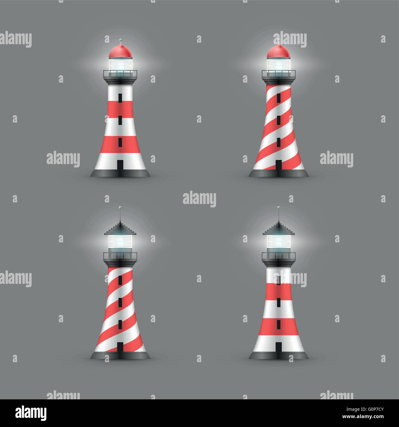 Lighthouse vector vectors hi-res stock photography and images - Alamy