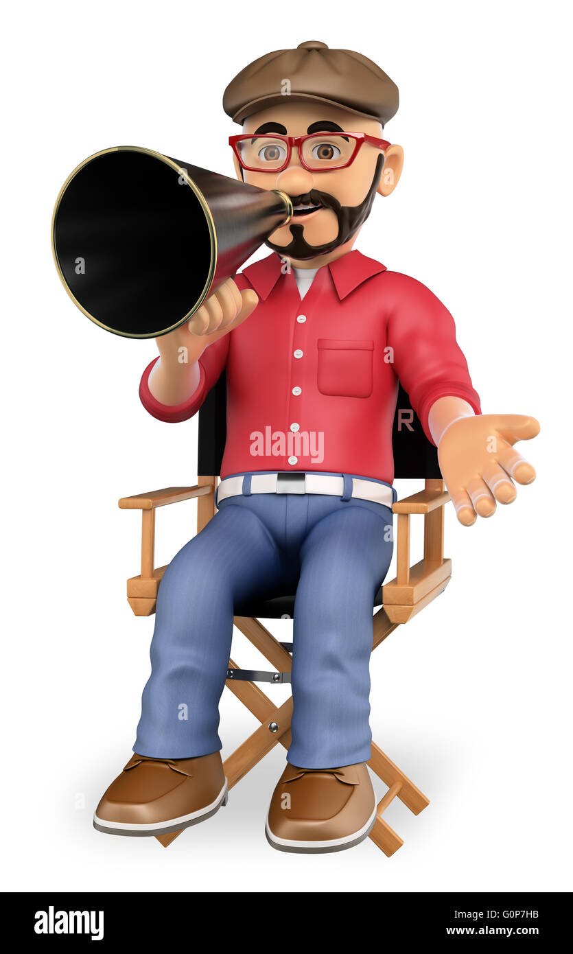 Male director in glasses Cut Out Stock Images & Pictures - Alamy