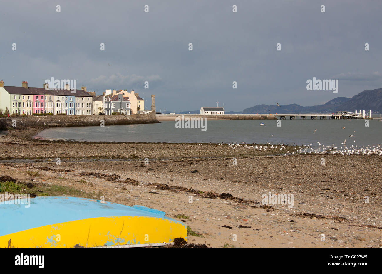 Town of Beaumaris, Anglesey, Wales. Picturesque view of Beaumaris ...