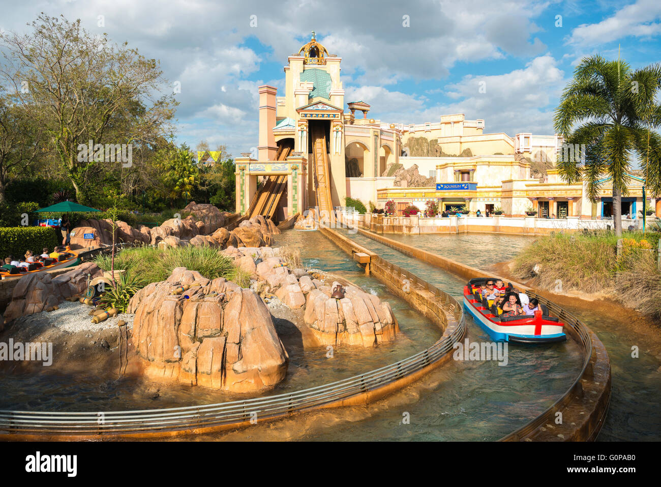 Journey to Atlantis Ride at Sea World, Orlando, Central Florida, USA ...
