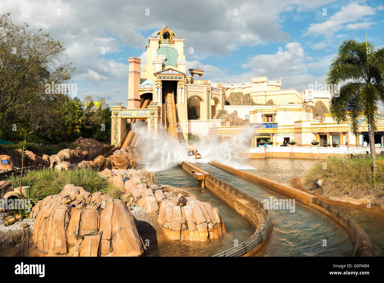 Journey to Atlantis Ride at Sea World, Orlando, Central Florida, USA ...