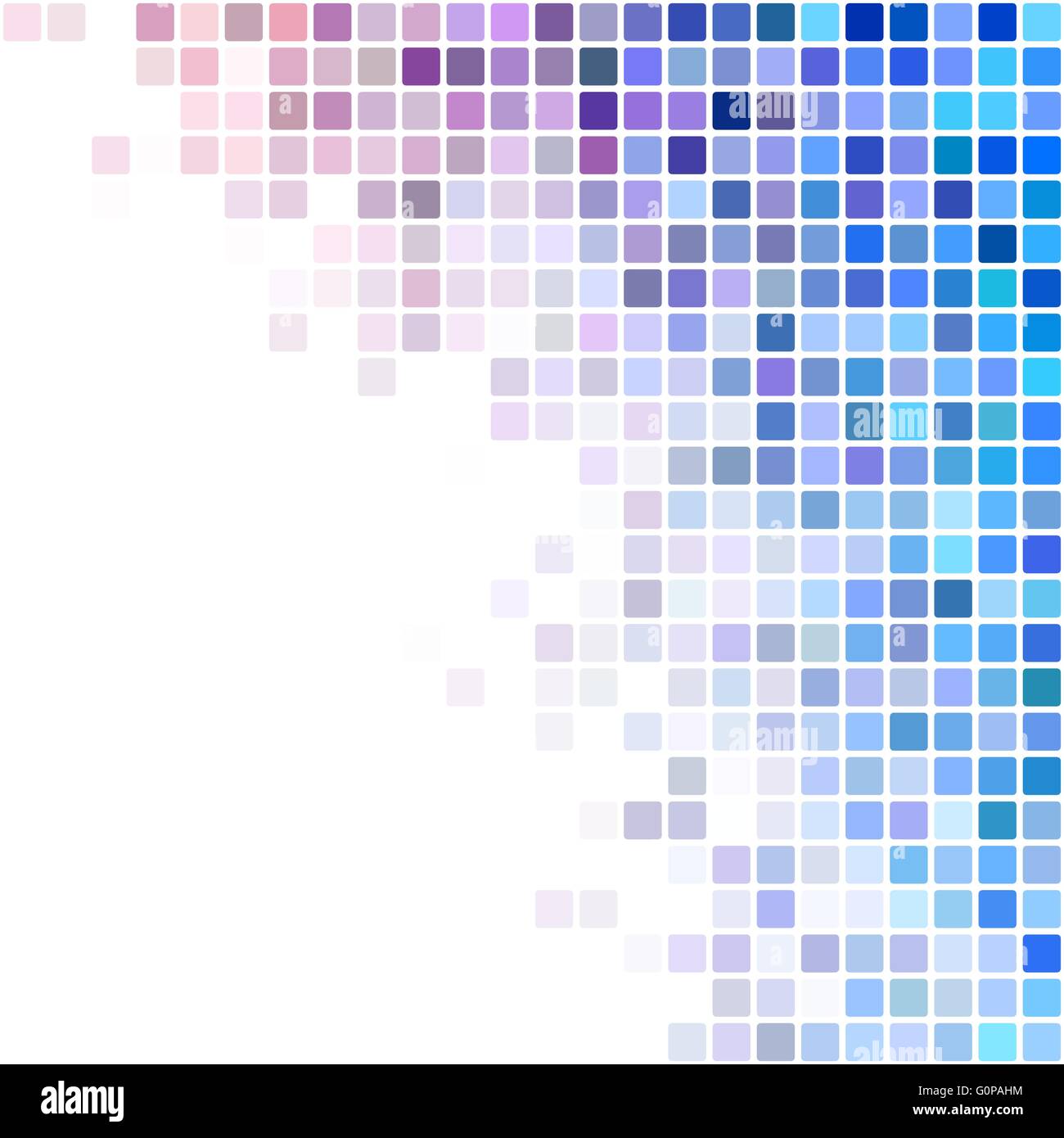 Blue and colorful square mosaic corner background Stock Vector Image ...