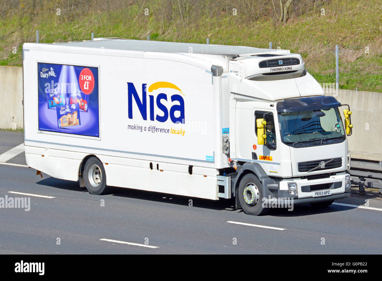 Transport logistics for Nisa Symbol group grocery store delivery lorry ...