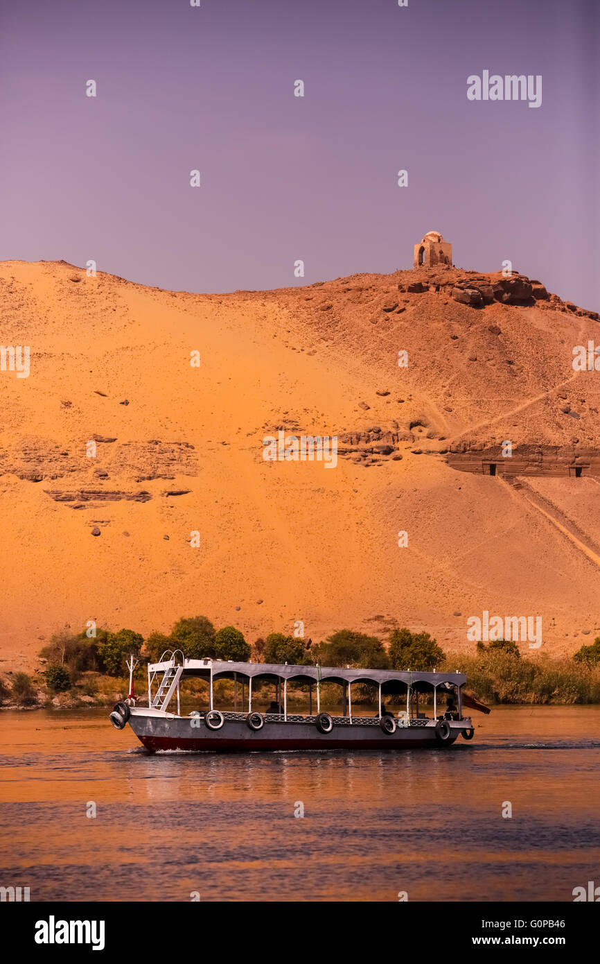 Nile near Aswan, landscape, Egypt Stock Photo - Alamy