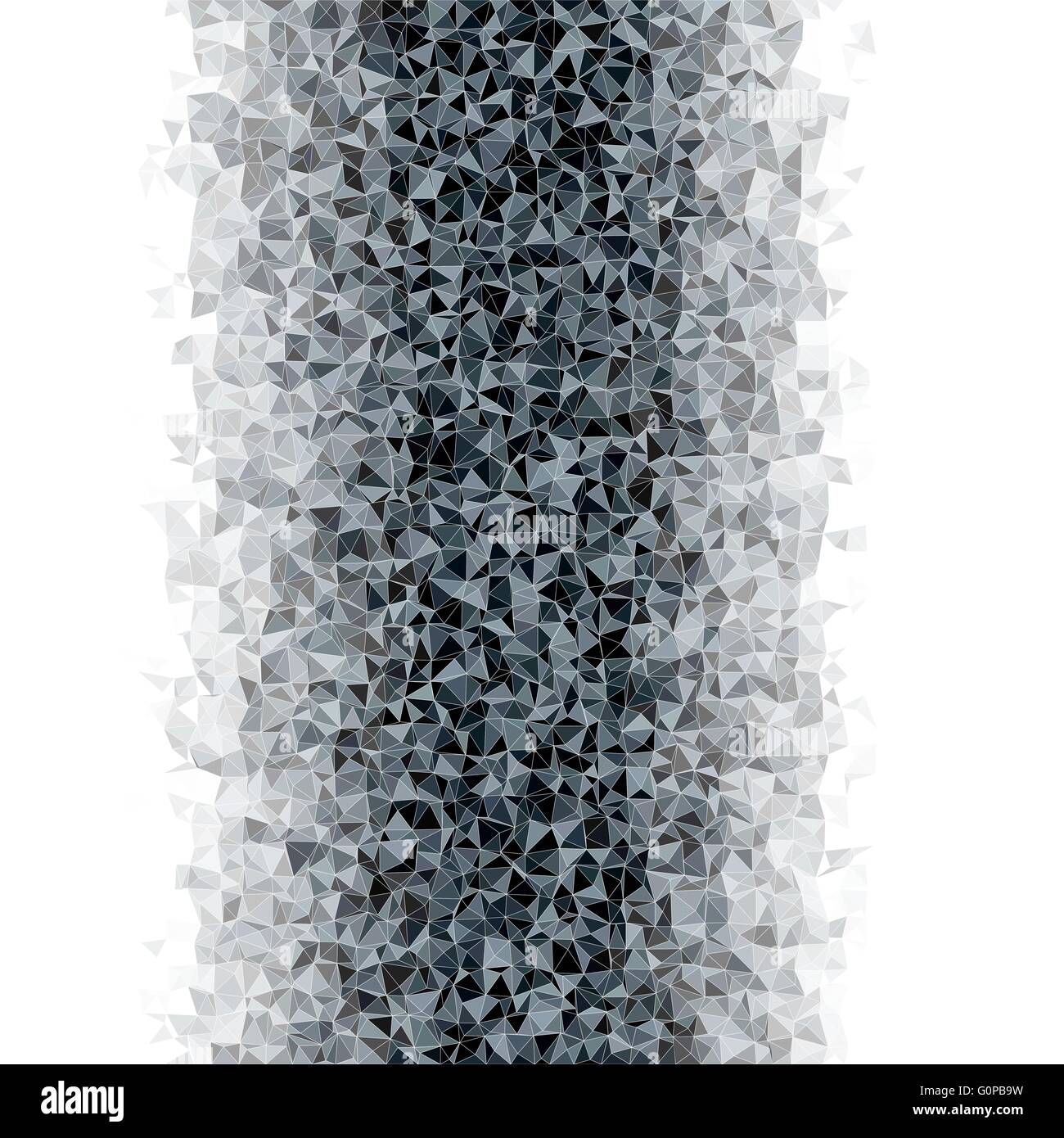 Grey Irregular Triangle Mosaic Background Design Stock Vector Image