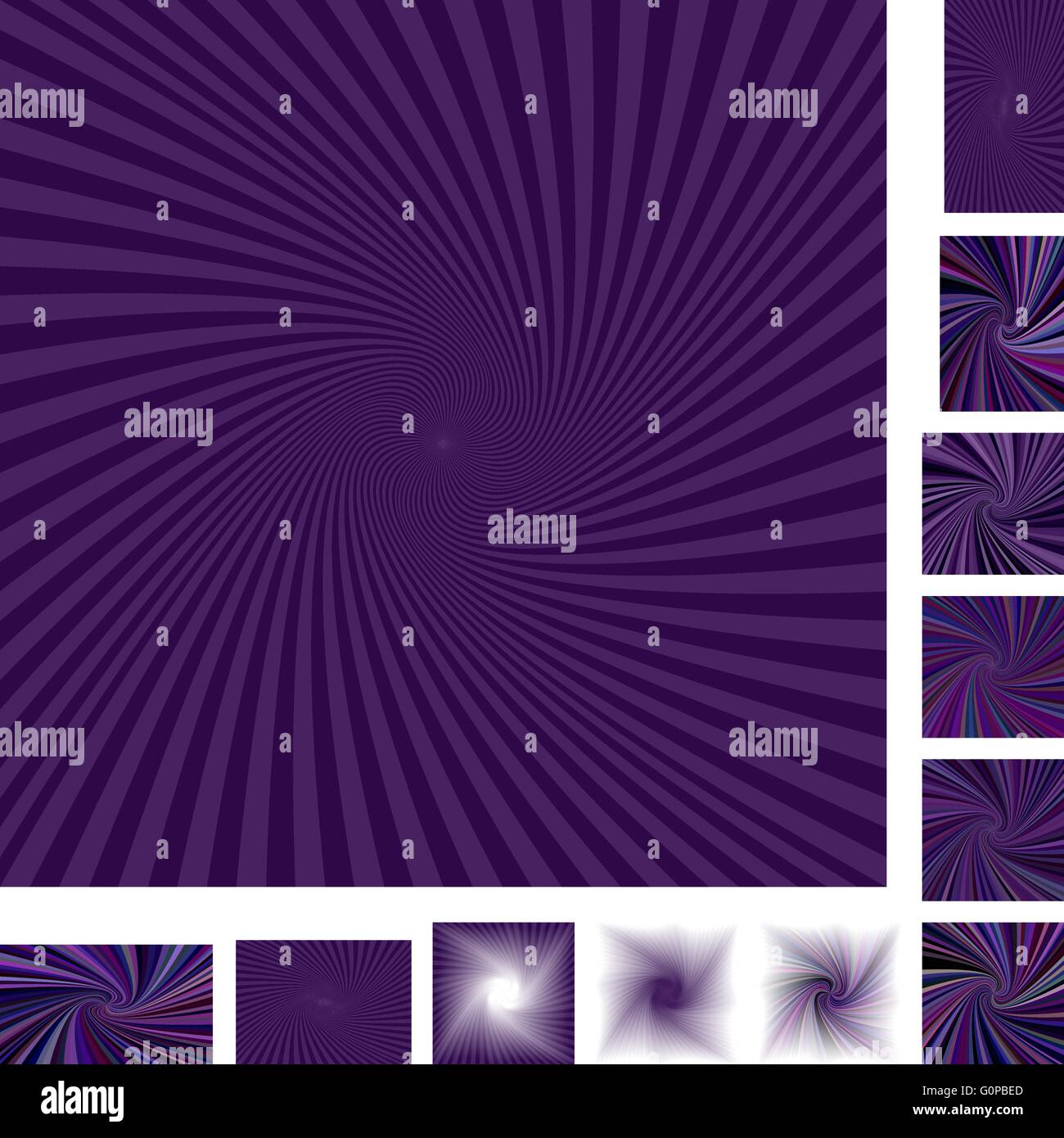 Purple spiral background set Stock Vector Image & Art - Alamy