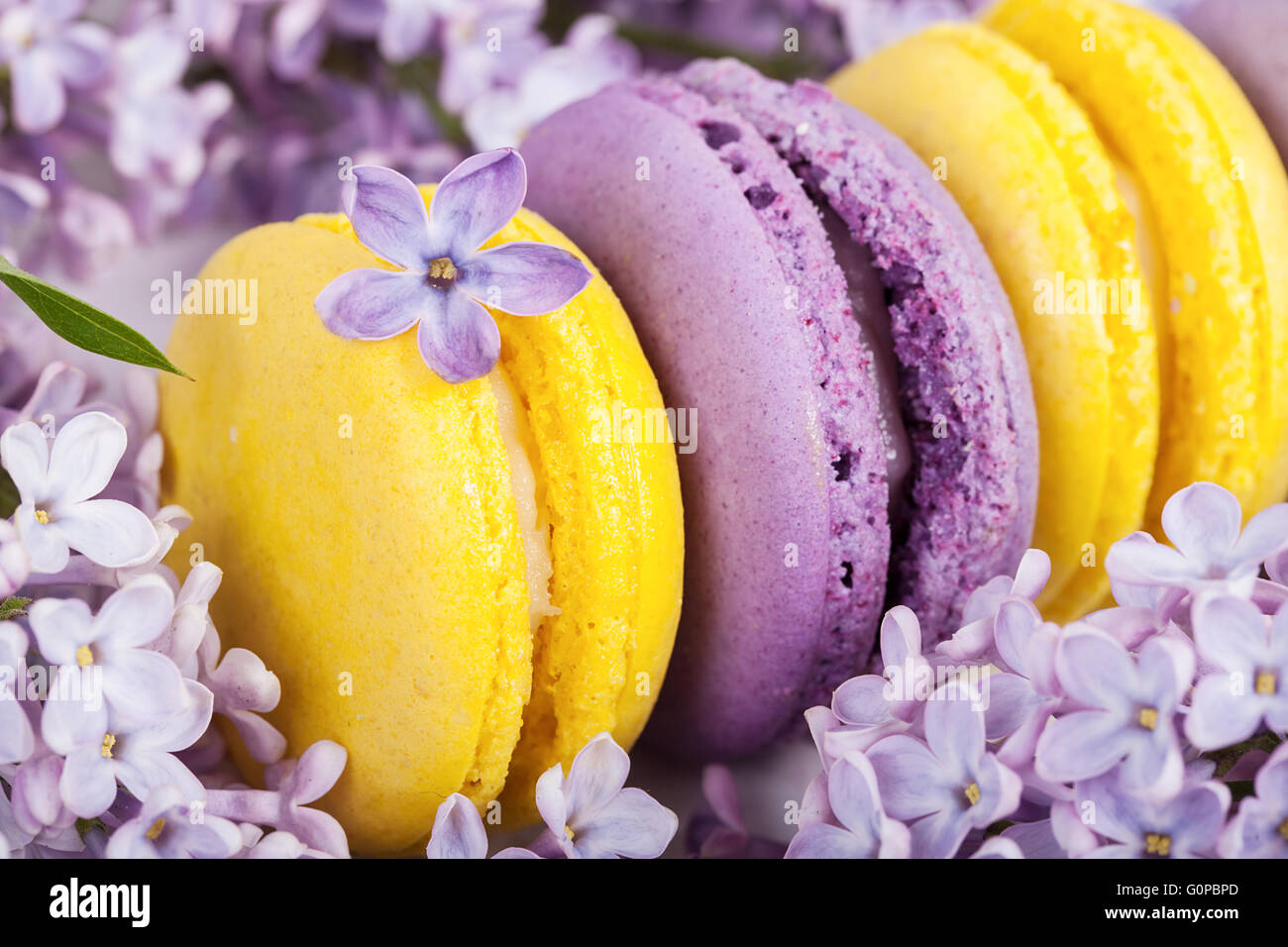 Traditional french macaroons Stock Photo - Alamy