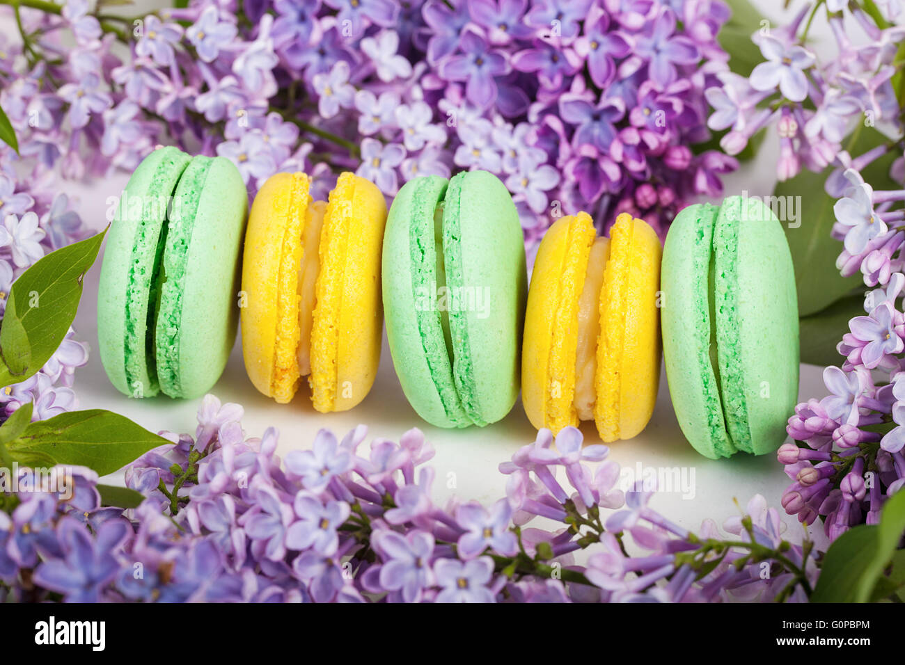 Traditional french macaroons Stock Photo - Alamy
