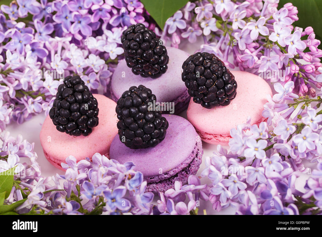 Traditional french macaroons Stock Photo - Alamy