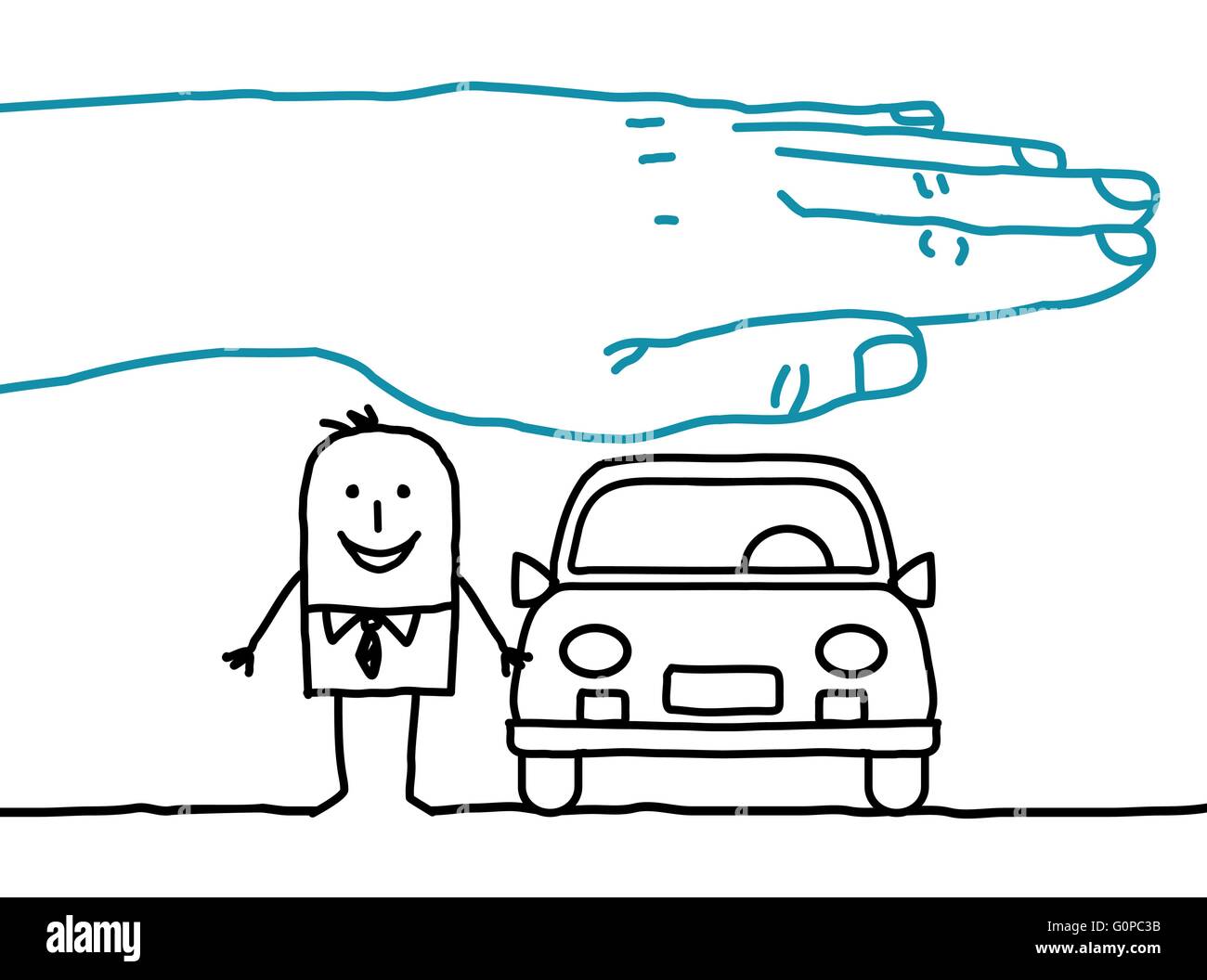 Hand drawing car Stock Vector Images - Alamy