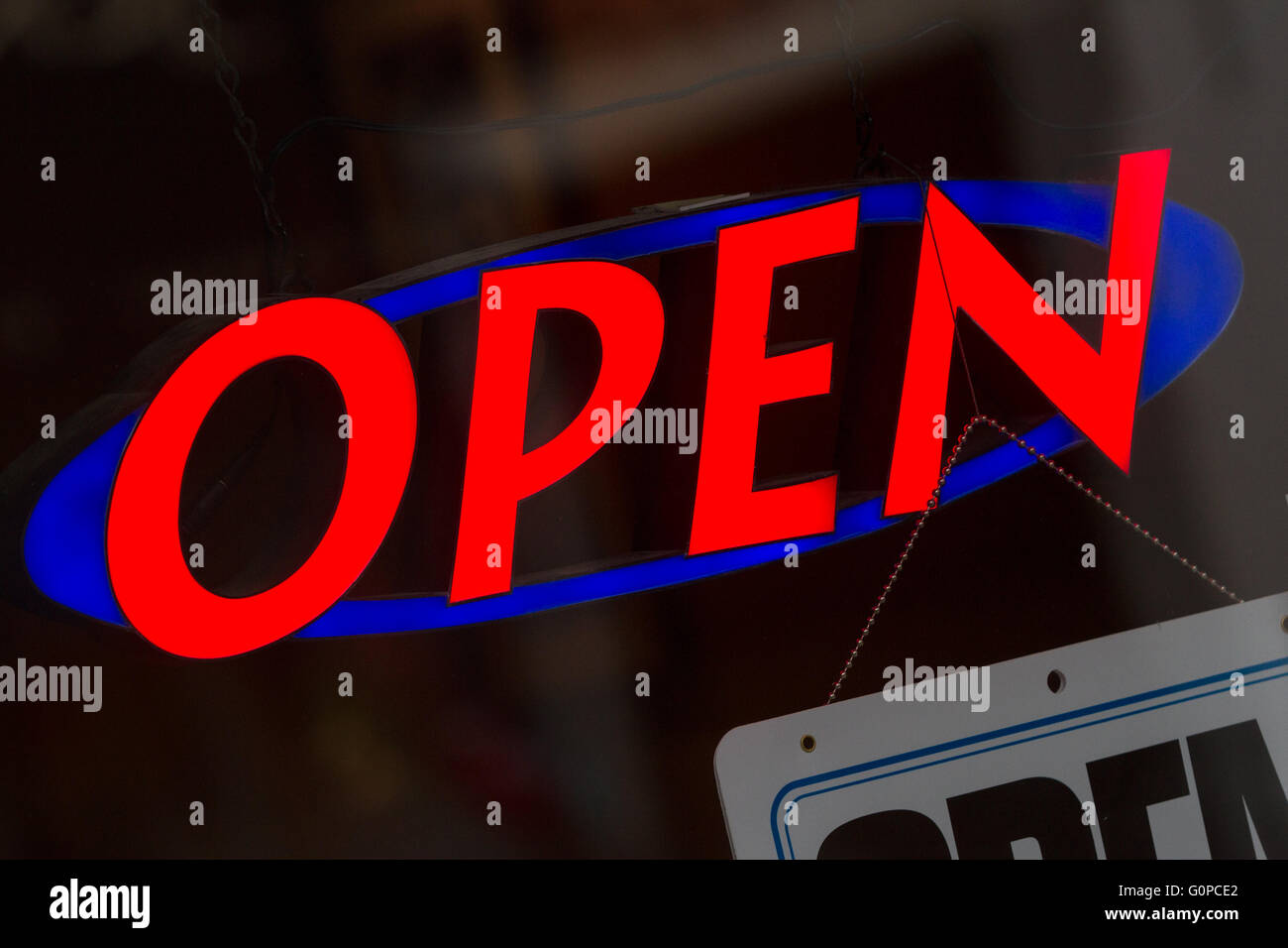 Open sign in store hi-res stock photography and images - Alamy