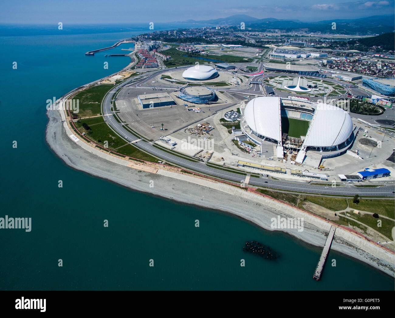 Fisht Olympic Stadium, Sochi Aerial High Resolution Stock Photography ...
