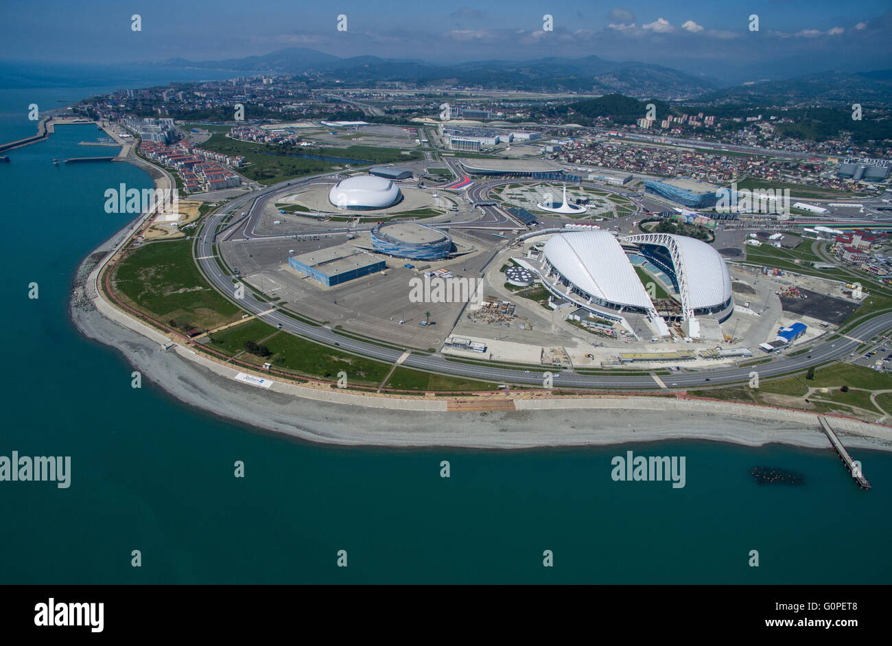 Fisht Olympic Stadium, Sochi Aerial High Resolution Stock Photography ...