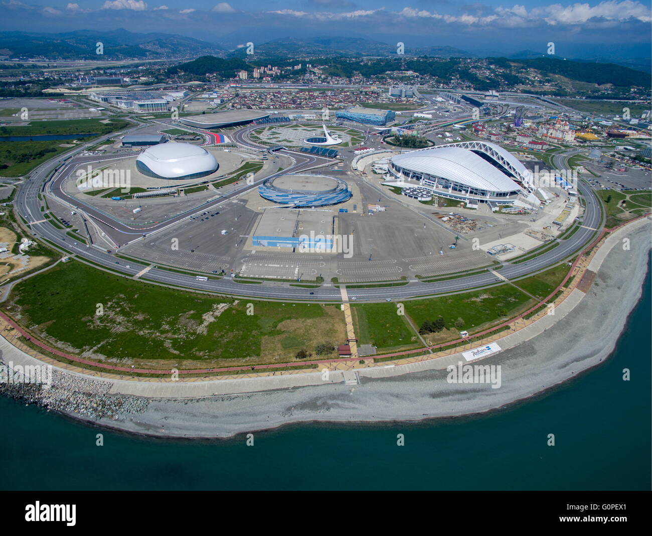 Fisht Olympic Stadium, Sochi Aerial High Resolution Stock Photography ...