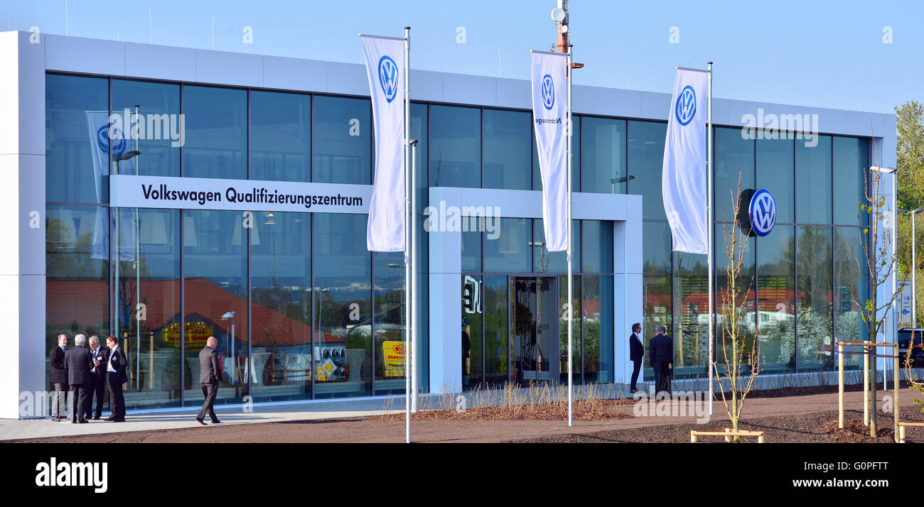 The new Volkswagen Qualification Center in Erfurt (Thuringia), Germany ...