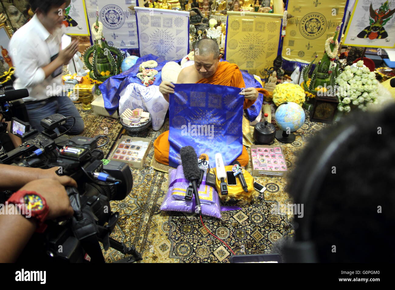 Bangkok, Thailand. 3rd May, 2016. Thai Buddhist monk Phra ...