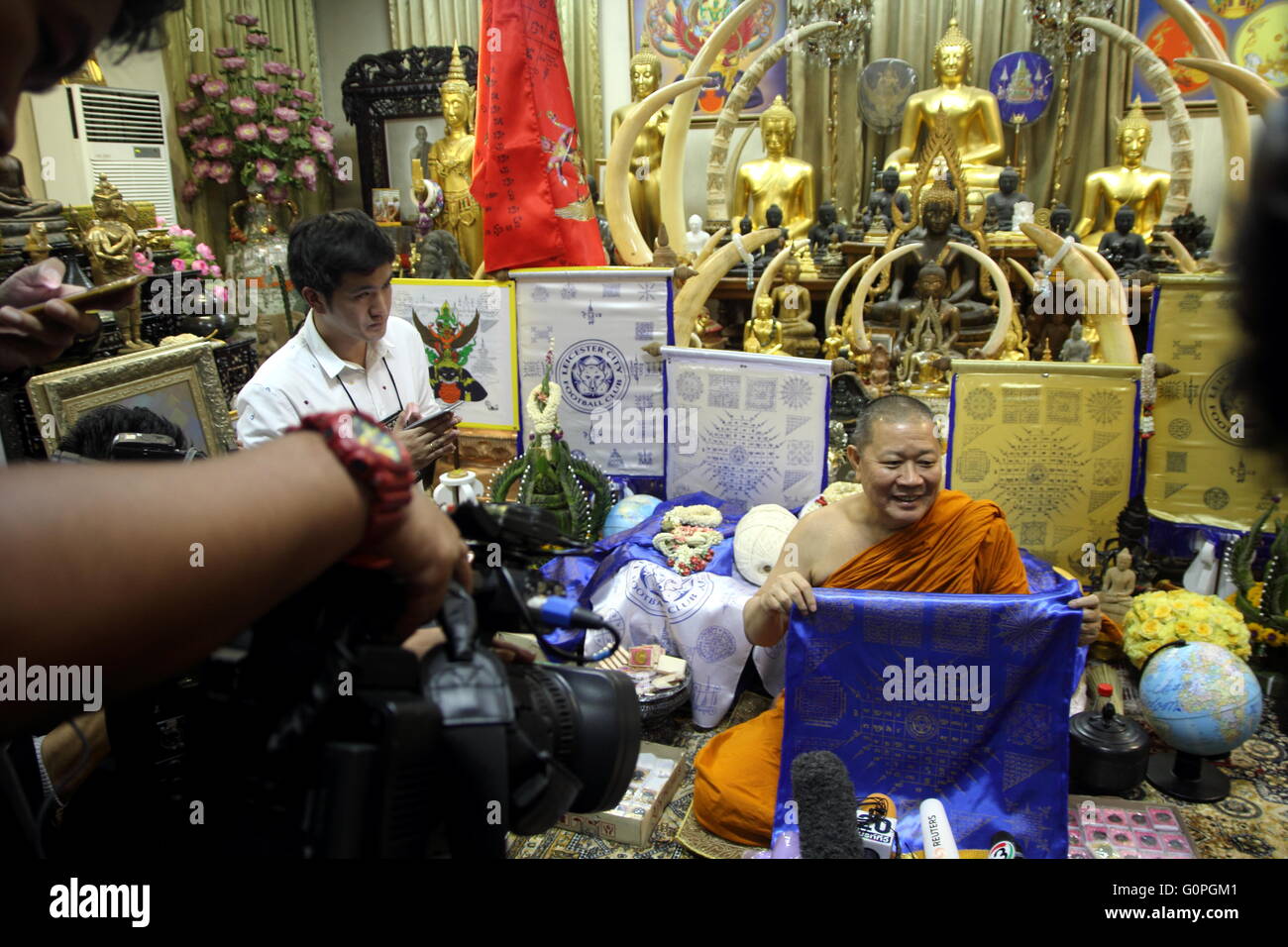 Bangkok, Thailand. 3rd May, 2016. Thai Buddhist monk Phra ...