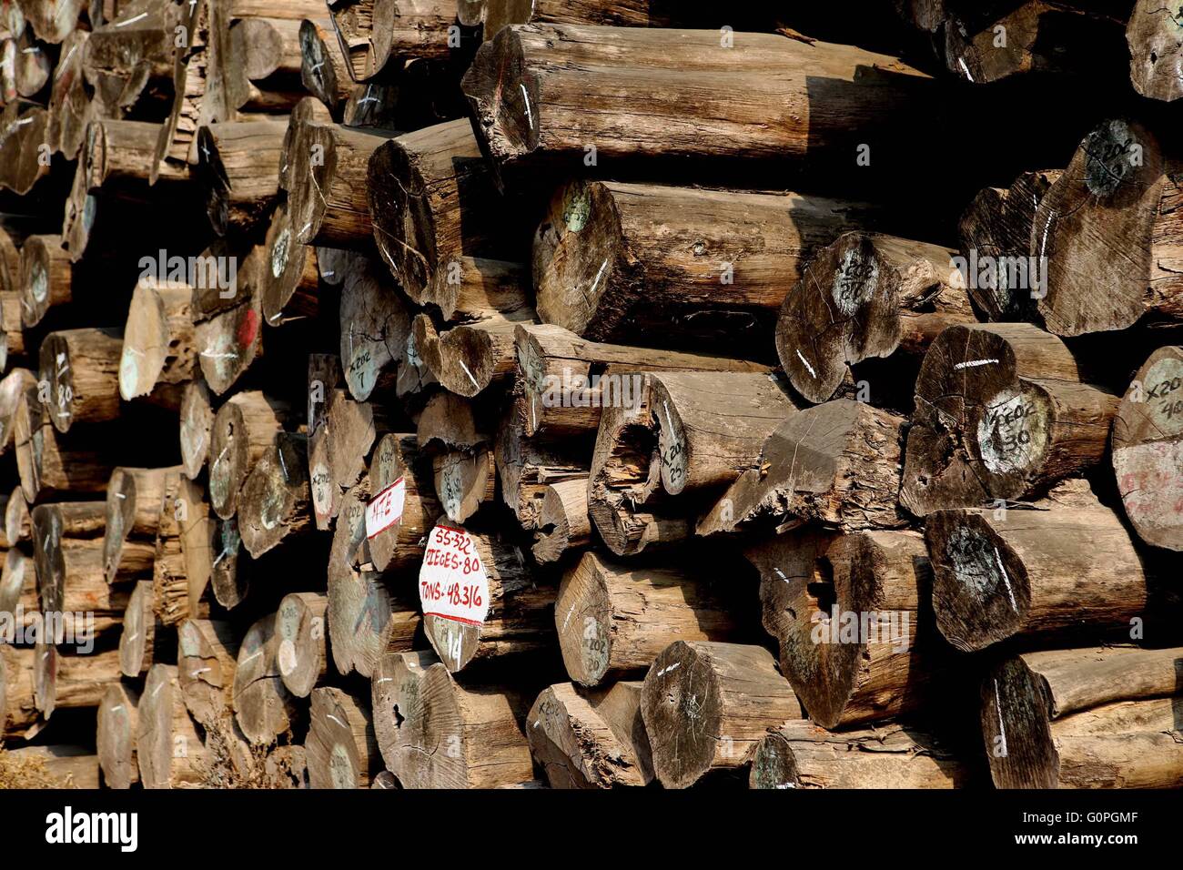 Yangon, Myanmar. 3rd May, 2016. Photo taken on May 3, 2016 shows a pile ...