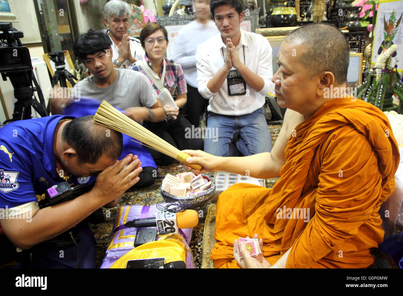 Bangkok, Thailand. 3rd May, 2016. Thai Buddhist monk Phra ...