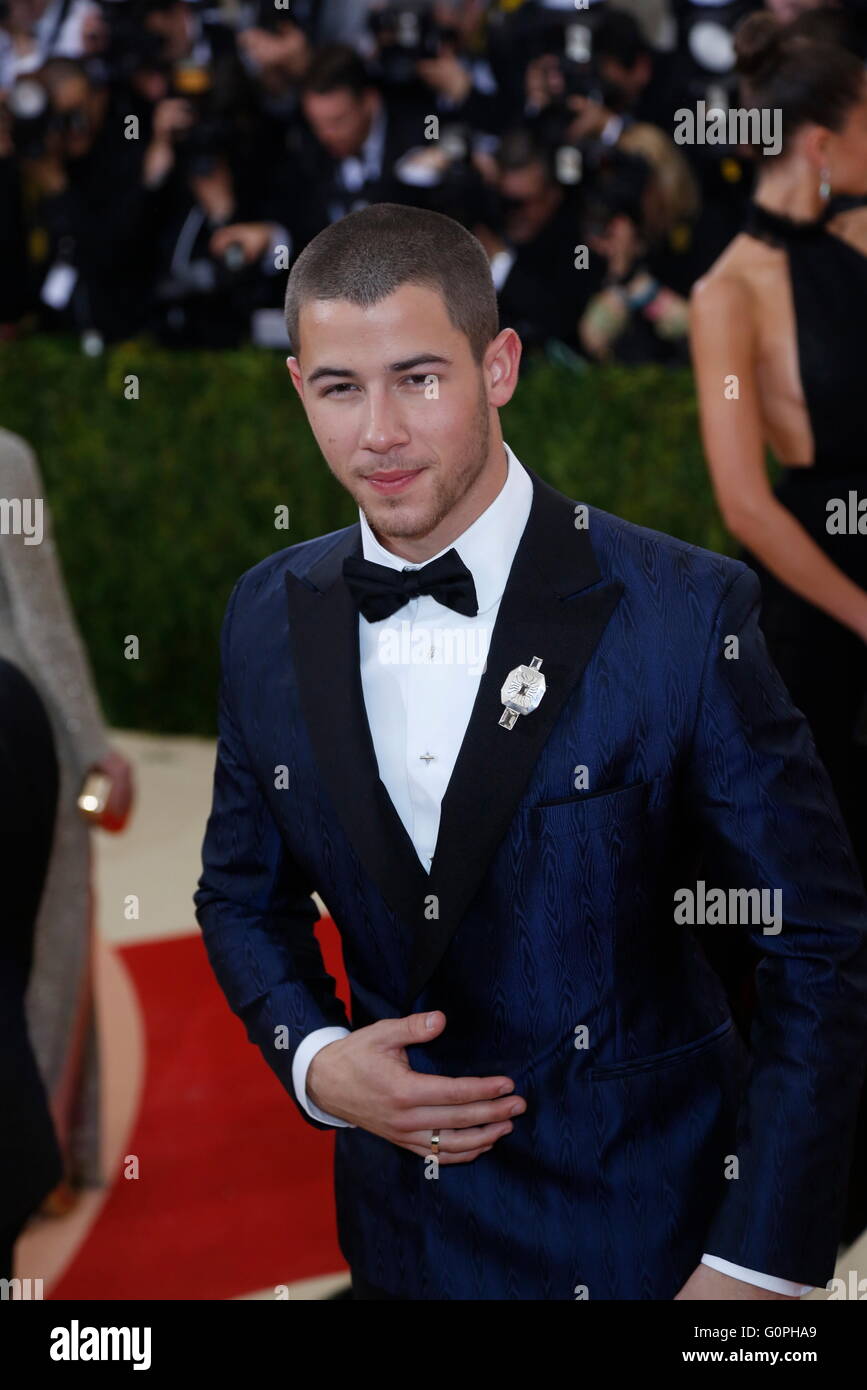 New York City, USA. 2nd May, 2016. Nick Jonas attends 'Manus x Machina ...