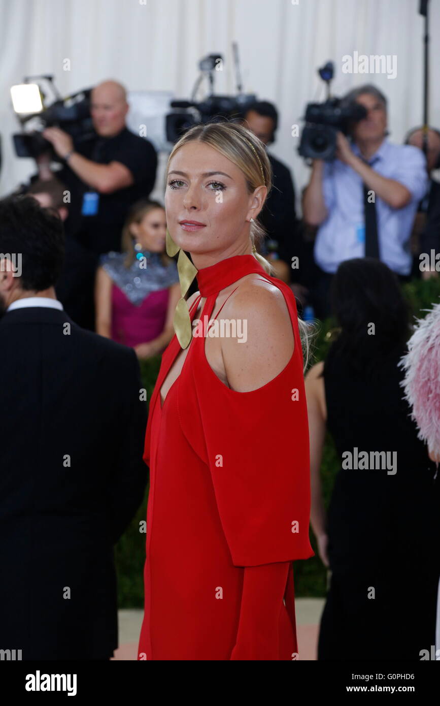 New York City, USA. 2nd May, 2016. Maria Scharapowa attends 'Manus x ...