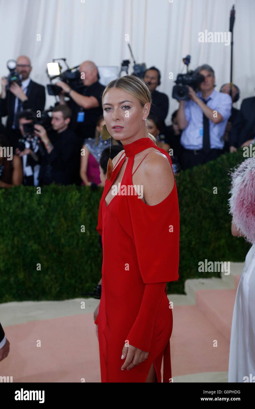 New York City, USA. 2nd May, 2016. Maria Scharapowa attends 'Manus x ...