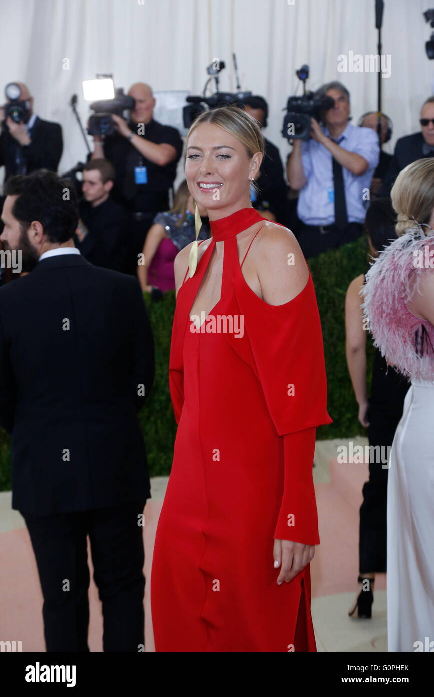 New York City, USA. 2nd May, 2016. Maria Scharapowa attends 'Manus x ...