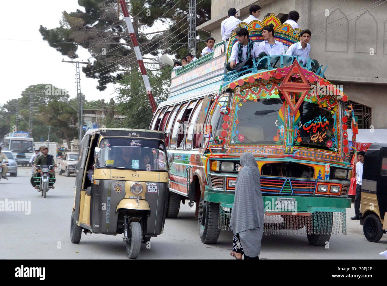 Students are travelling in an overloaded bus may cause any life risk ...