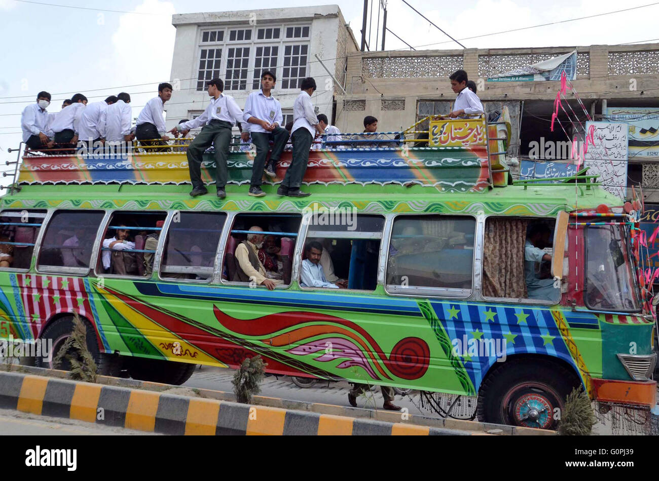 Students are travelling in an overloaded bus may cause any life risk ...