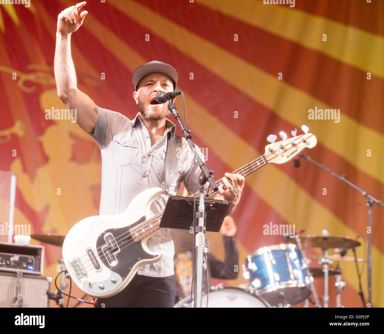 New Orleans, Louisiana, USA. 1st May, 2016. Bassist COREY MCCORMICK of ...
