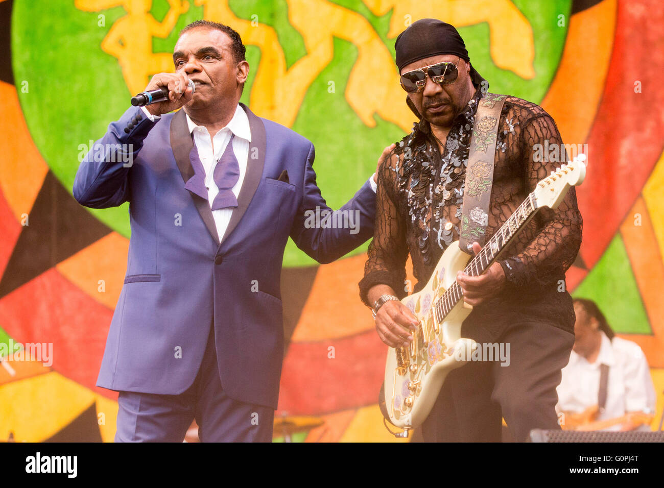 New Orleans, Louisiana, USA. 1st May, 2016. RONALD ISLEY (L) and ERNIE ...