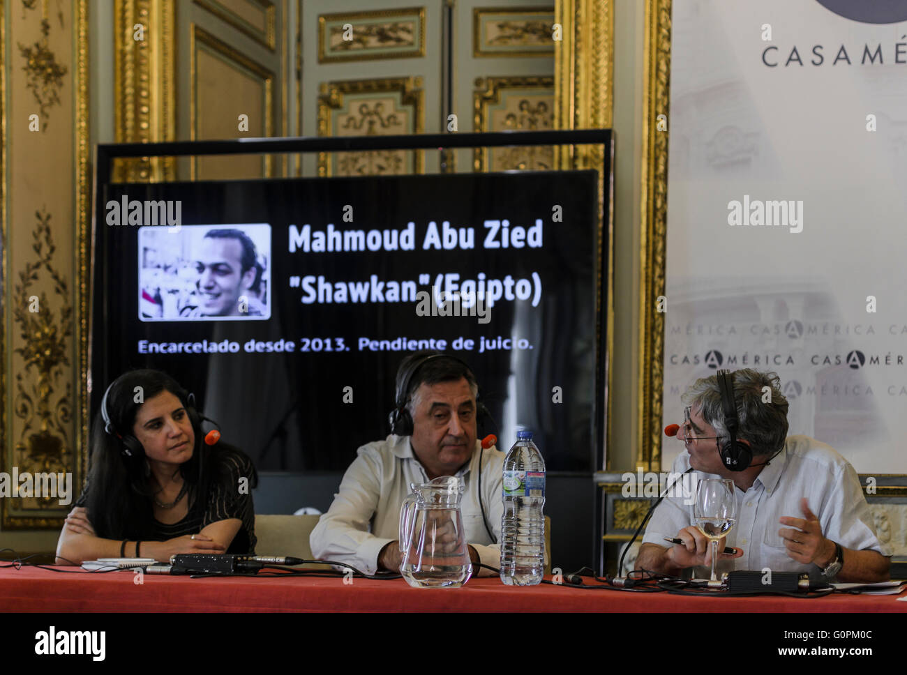 Madrid, Spain, 3 th May 2016. Casamérica. The journalist Mr. Gervasio ...