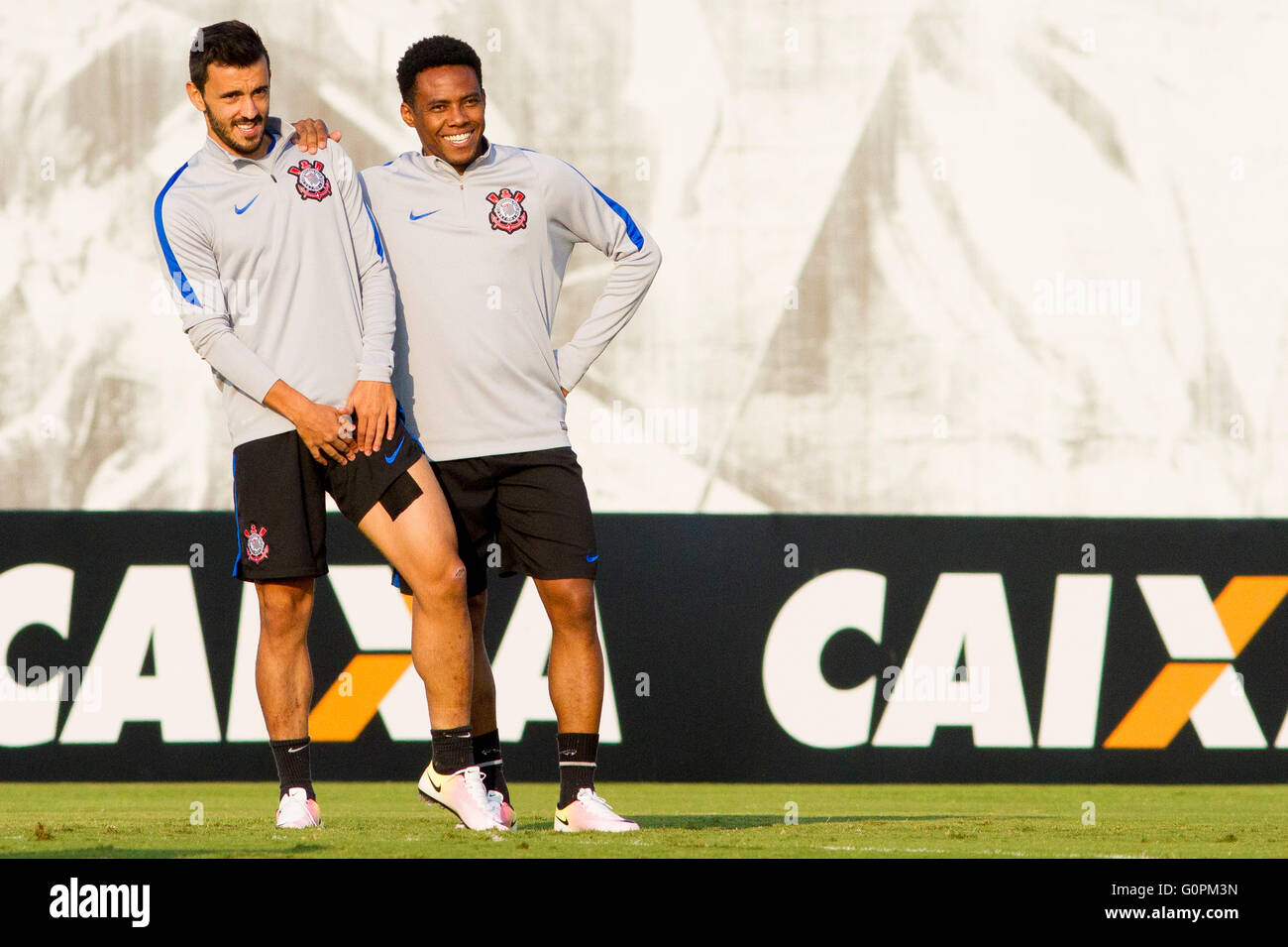 SAO PAULO, Brazil - 05/03/2016: TRAINING CORINTHIANS - Uendel and ...
